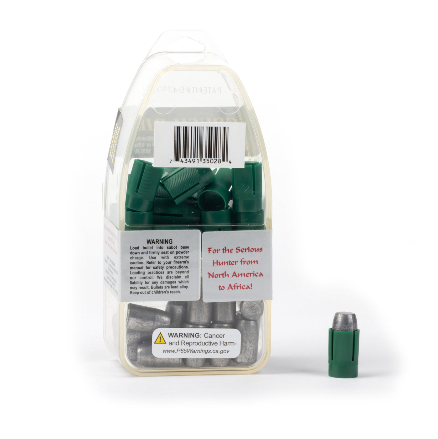 Hard Cast Bullets & Sabots - 50 Caliber - 280 Grain .429 Caliber Bulle ...