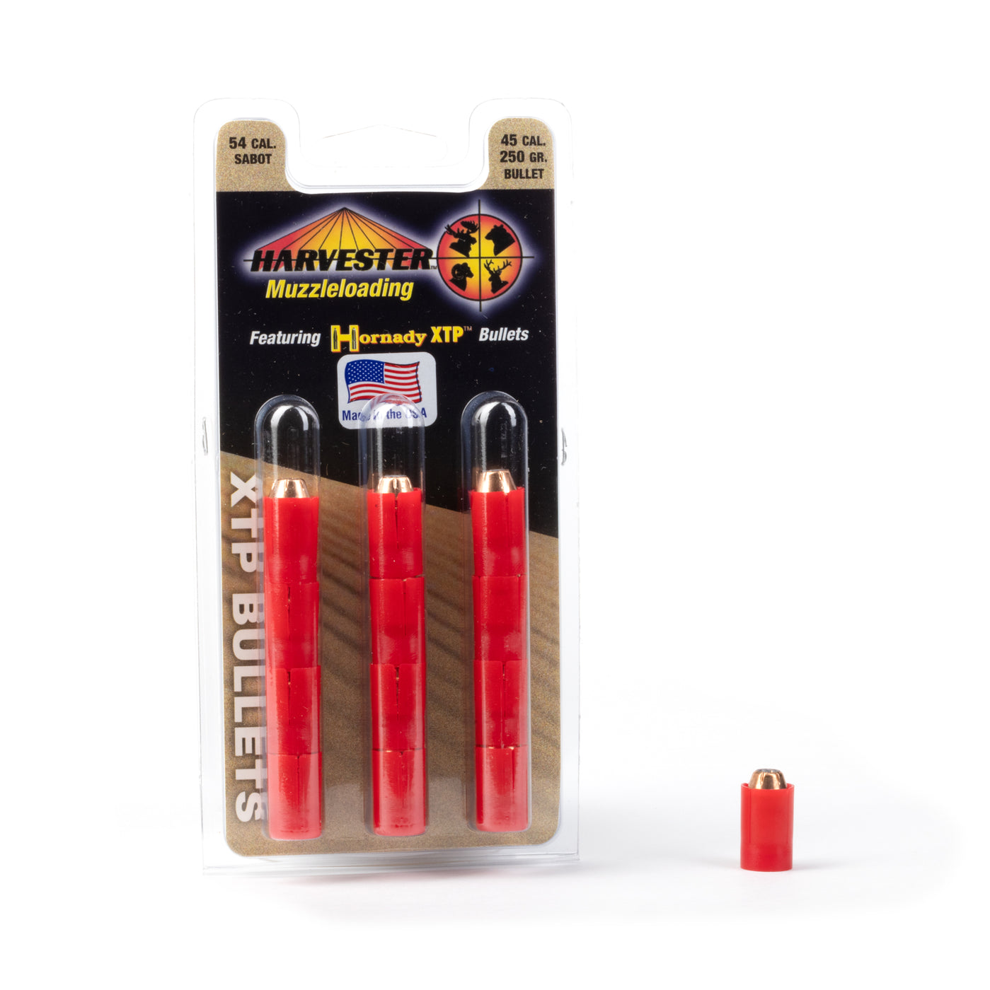Hornady XTP Bullets - 54 Caliber Sabots - 250 Grain .452 Caliber Bulle ...